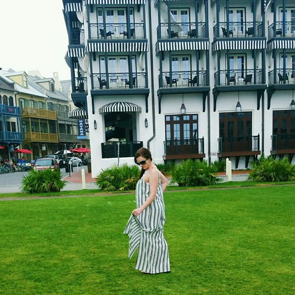 Mod Ref | Dresses | Mod Ref Pin Stripe Maxi Dress | Poshmark